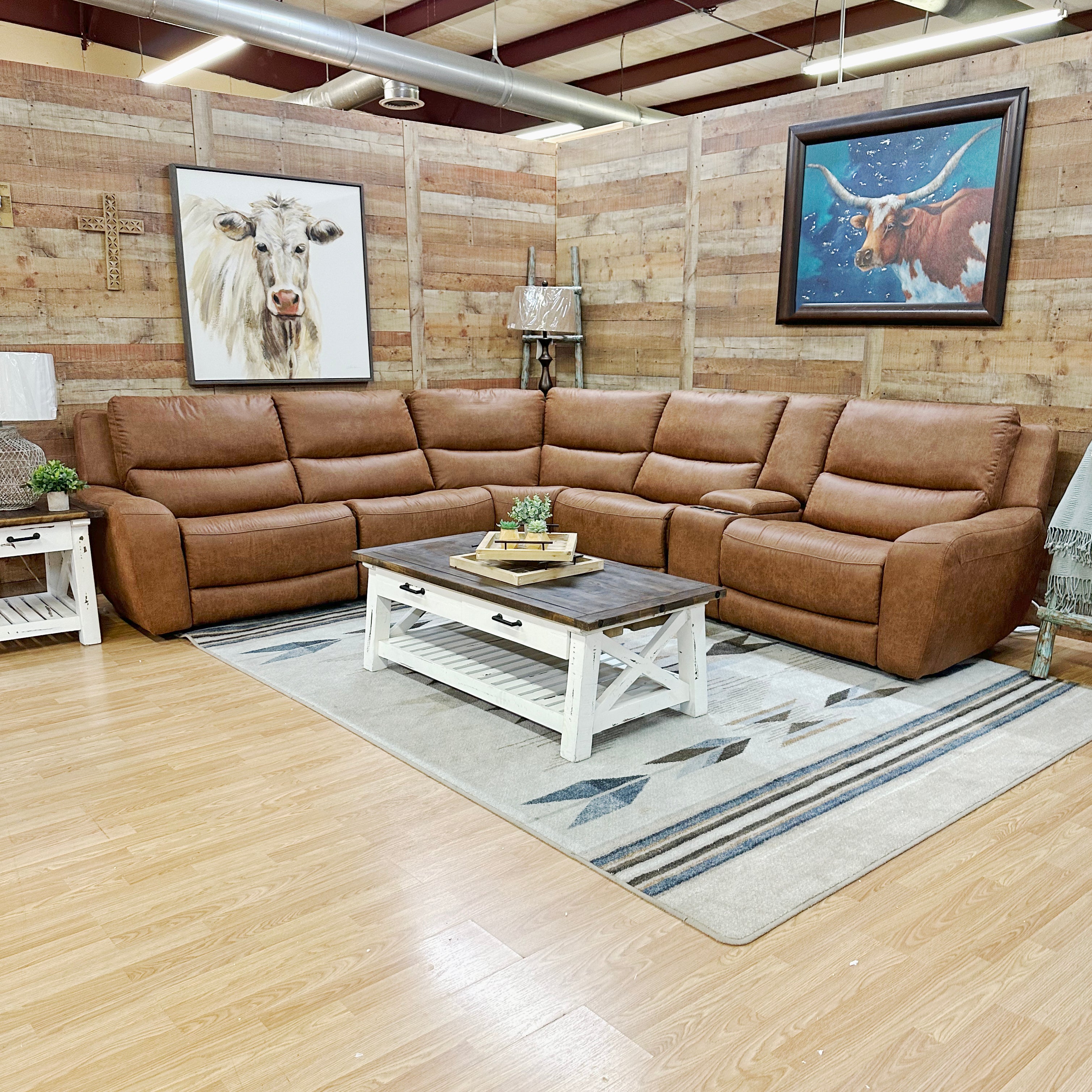 Countryside Power Sectional – Rustic Furniture Depot