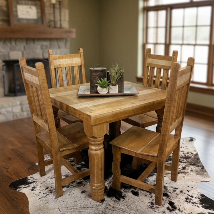 Dutton Square Dining Set – Rustic Furniture Depot