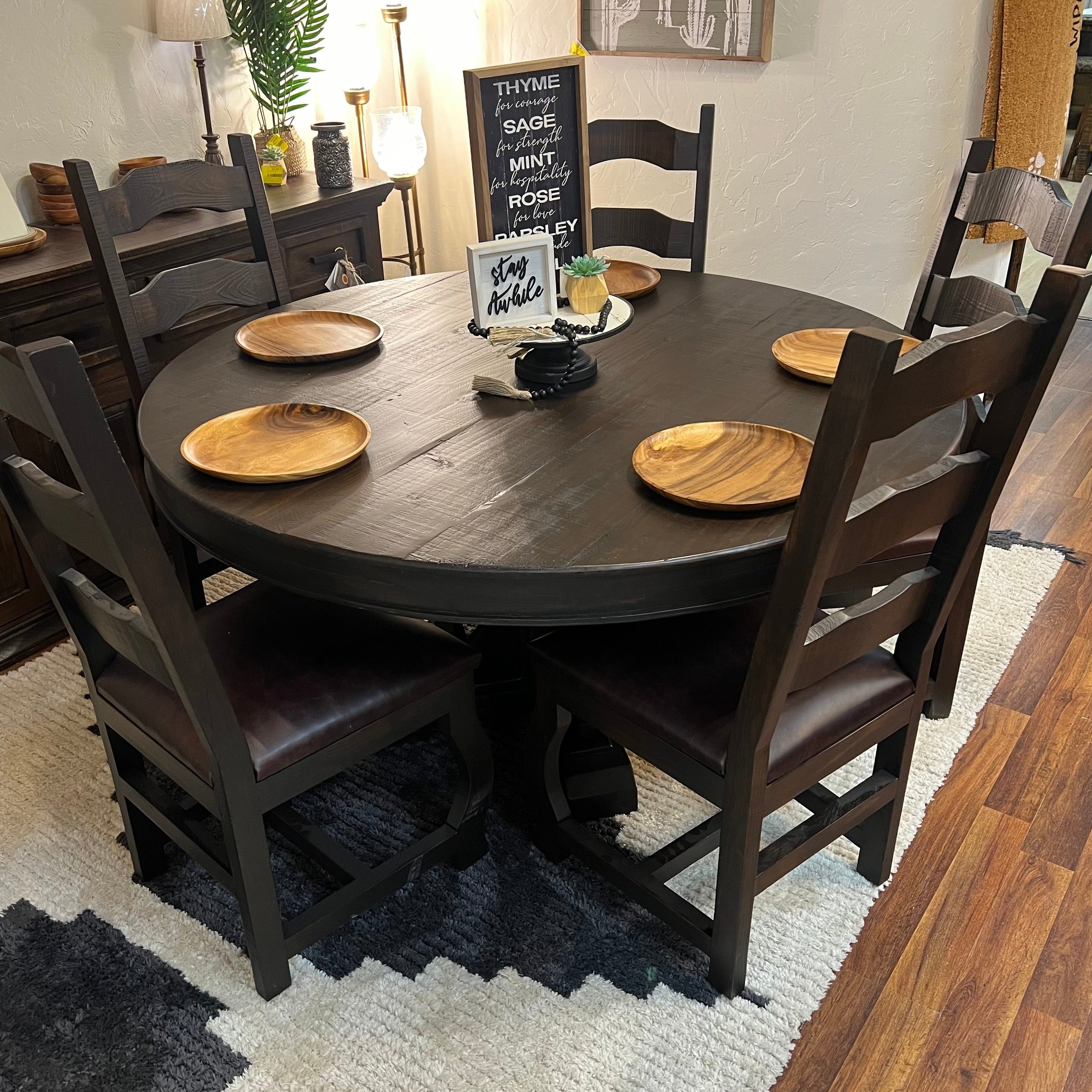 Catalina 60" Round Dining Set – Rustic Furniture Depot