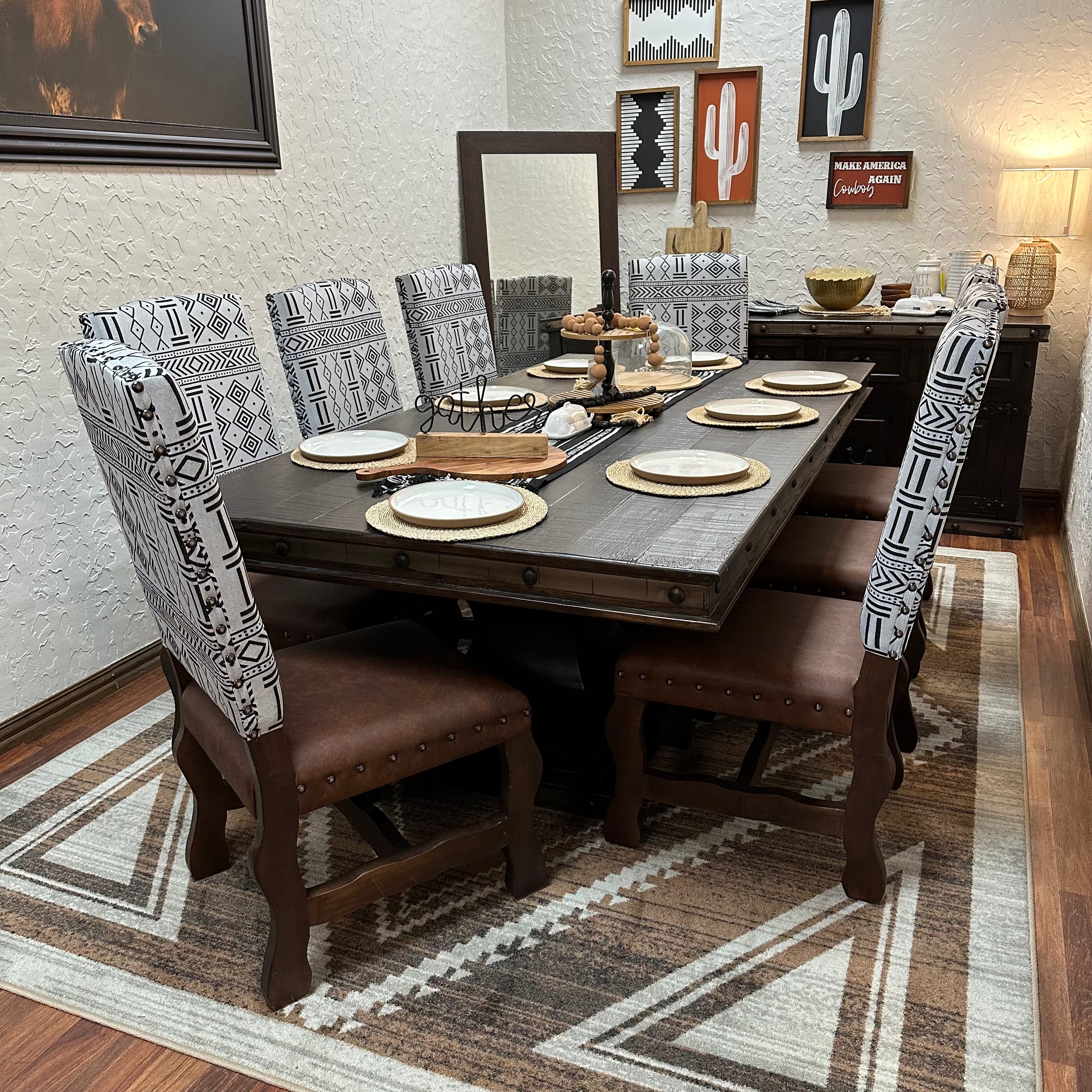 Old West Dining Set – Rustic Furniture Depot