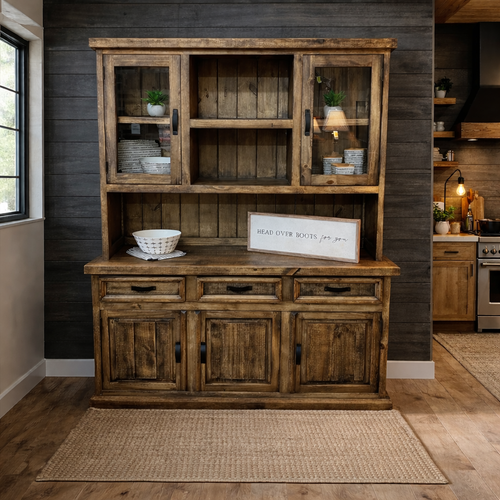 Rustic Wood Hutches & Bar Cabinets | Rustic Furniture Depot – Page 4