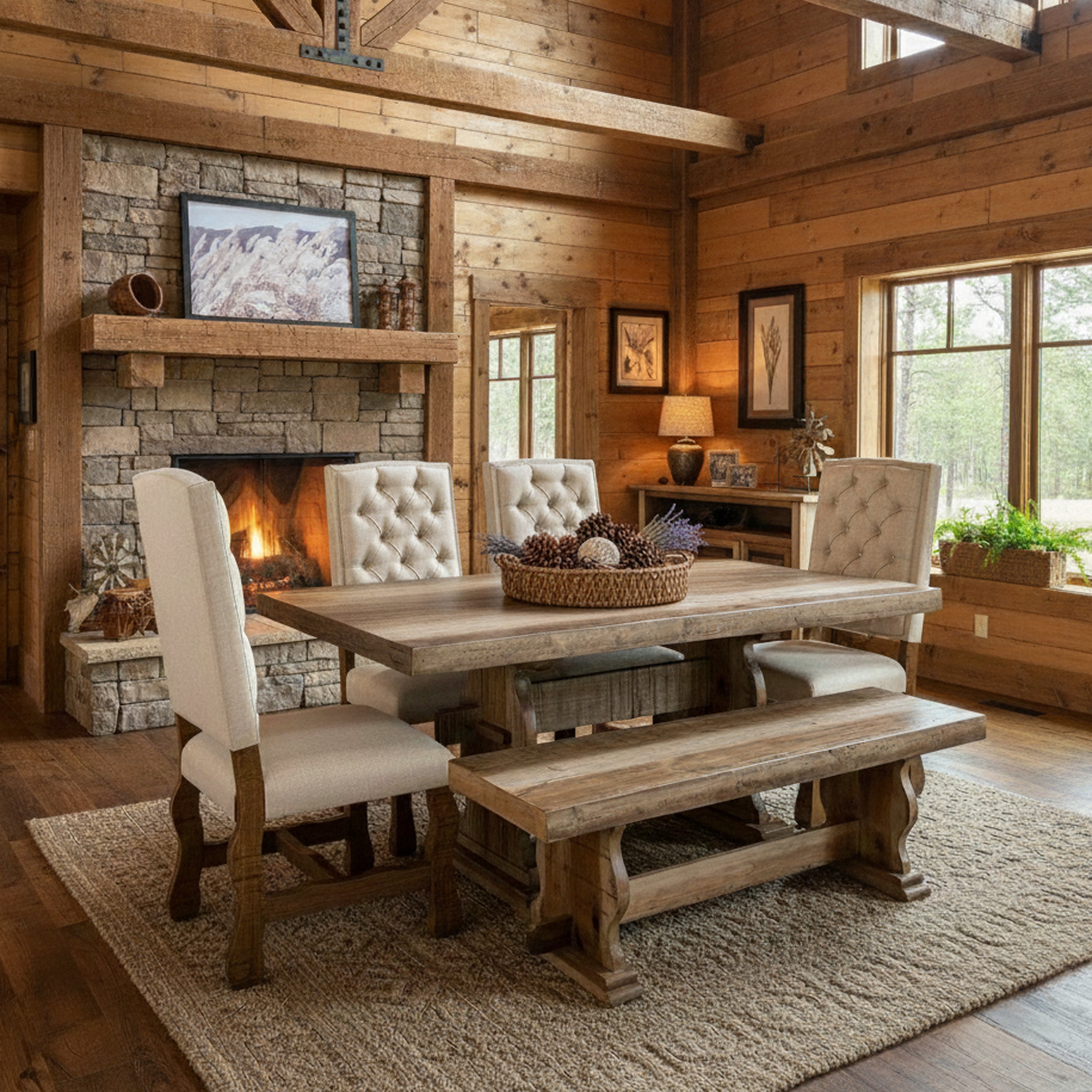 Yellowstone Dining Set – Rustic Furniture Depot