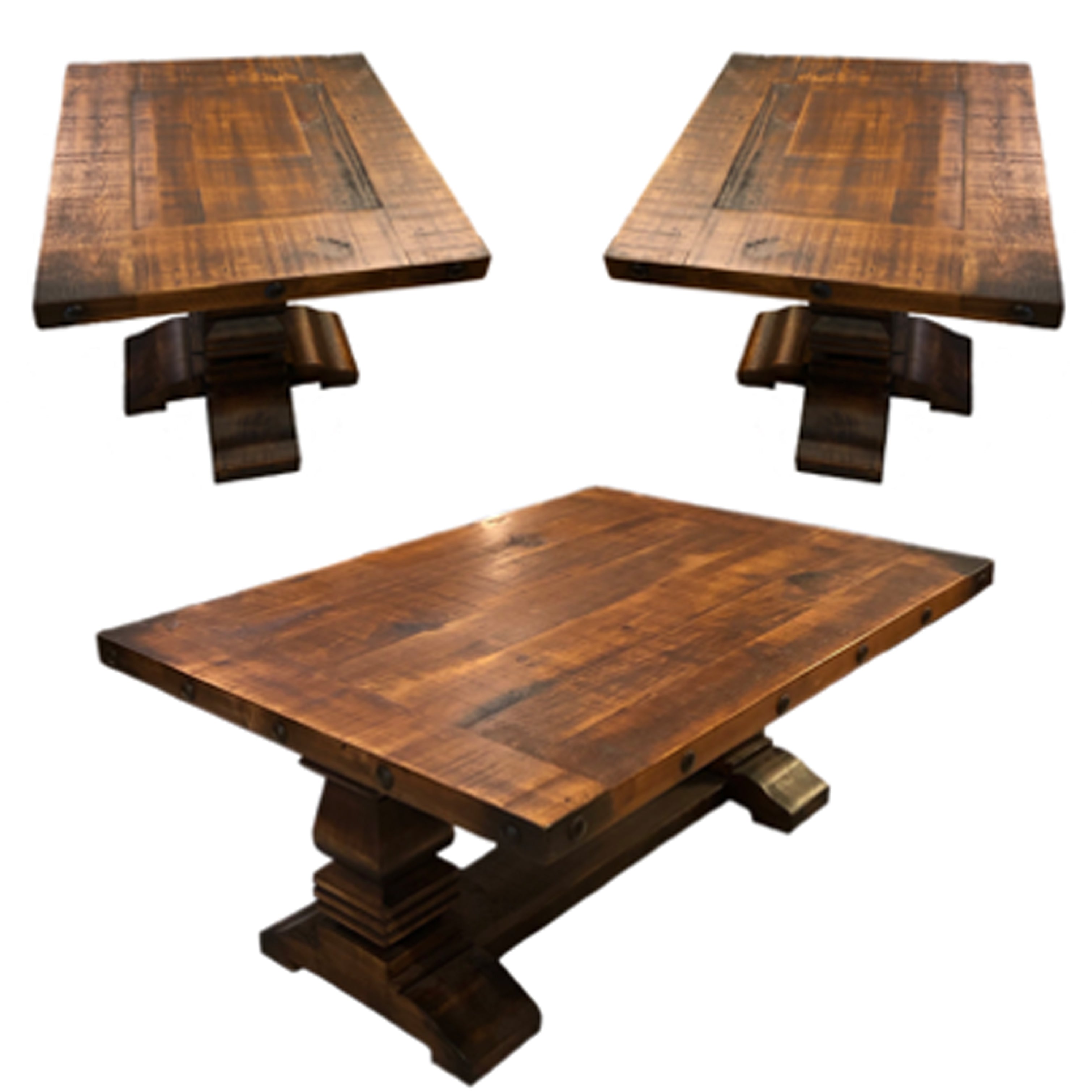Santa Fe Coffee Table Set – Rustic Furniture Depot