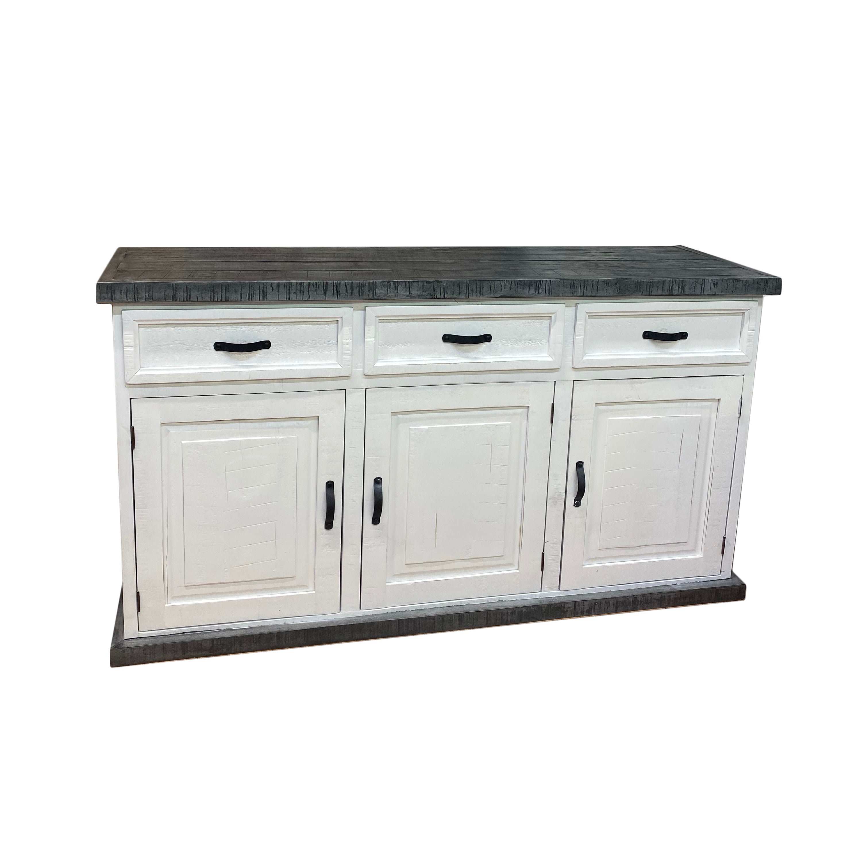 Slate 3 Door Buffet – Rustic Furniture Depot