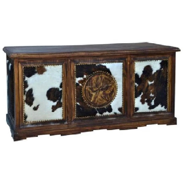 Cowhide Executive Desk – Rustic Furniture Depot